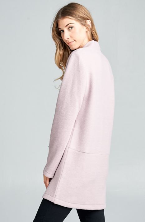 Kate Collarless Long Jacket – Bennett James