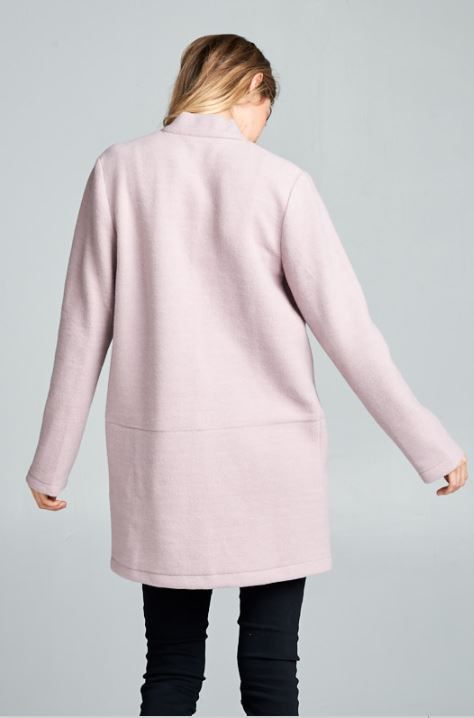 Kate Collarless Long Jacket – Bennett James